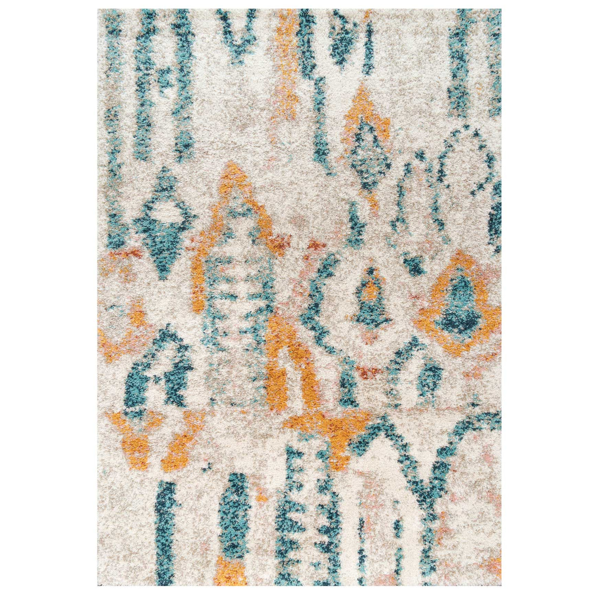 Celeste Bella Multi Abstract Shaggy Bedroom Rug – loomedhome
